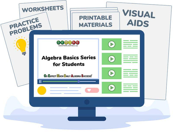 Algebra Basics Video Series for Students – GEMDAS® Algebra Success®